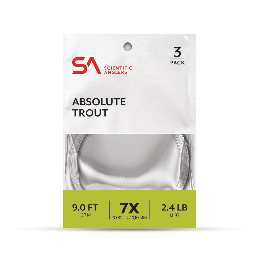 SA Absolute Trout Leader 3-Pack – Tailwater Outfitters