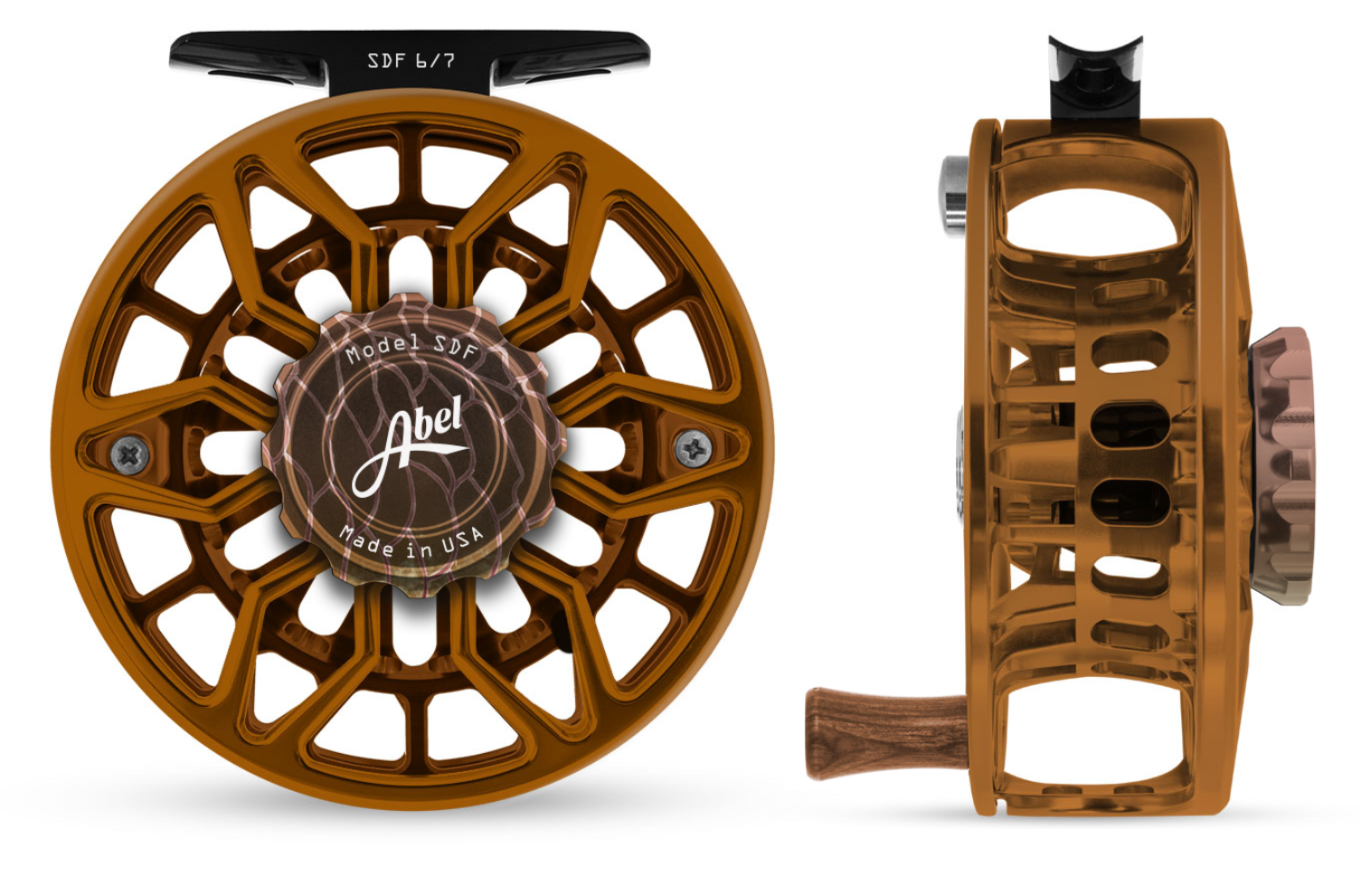 Abel SDF 6/7 Ported / Bronze / Redfish / Walnut Handle – Tailwater ...