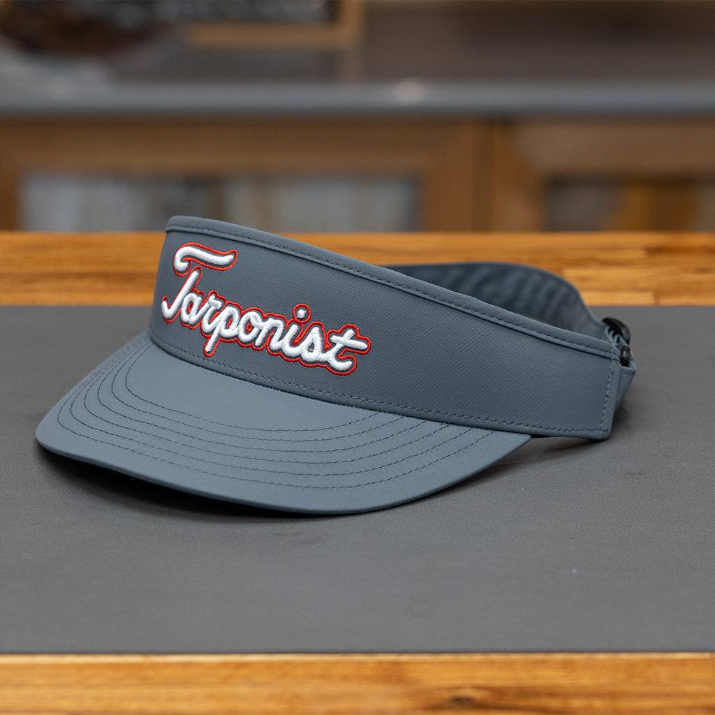 Skinny Water Culture Tarponist Visor- Charcoal – Tailwater Outfitters